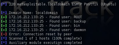 SMTP User Enumeration – Penetration Testing Lab