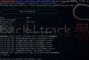 SMTP User Enumeration – Penetration Testing Lab