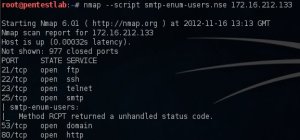 SMTP User Enumeration – Penetration Testing Lab