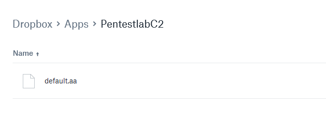 Command and Control – DropBox – Penetration Testing Lab