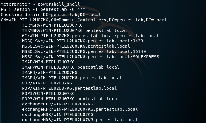 SPN Discovery – Penetration Testing Lab