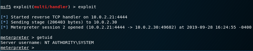 October 7, 2019 – Penetration Testing Lab