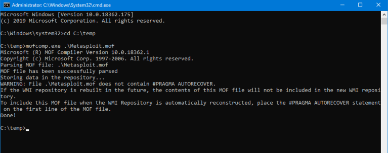 Persistence – WMI Event Subscription – Penetration Testing Lab