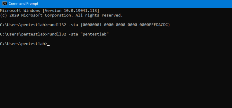 Persistence – COM Hijacking – Penetration Testing Lab