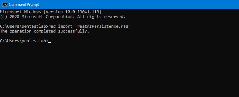 Persistence – COM Hijacking – Penetration Testing Lab