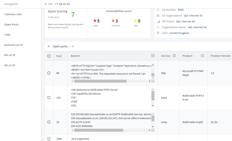 Spyse – A Cyber Security Search Engine – Penetration Testing Lab