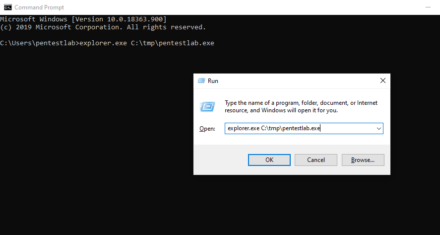 Indirect Command Execution – Penetration Testing Lab