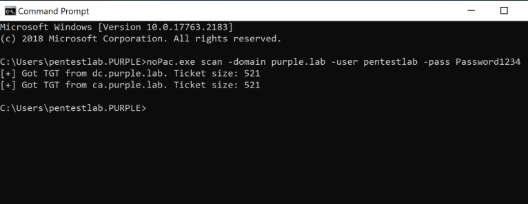 Domain Escalation – sAMAccountName Spoofing – Penetration Testing Lab