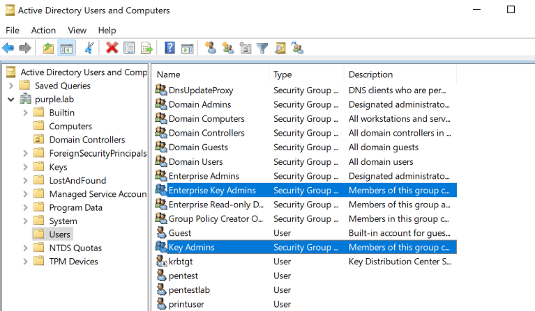 msDS-KeyCredentialLink – Penetration Testing Lab