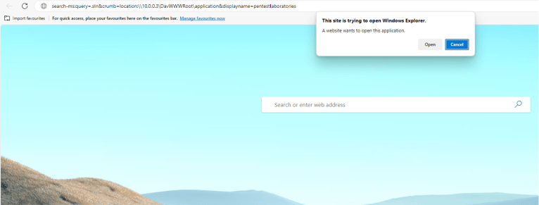 Initial Access – search-ms URI Handler – Penetration Testing Lab