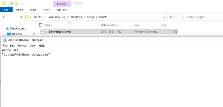 Persistence – Windows Setup Script – Penetration Testing Lab
